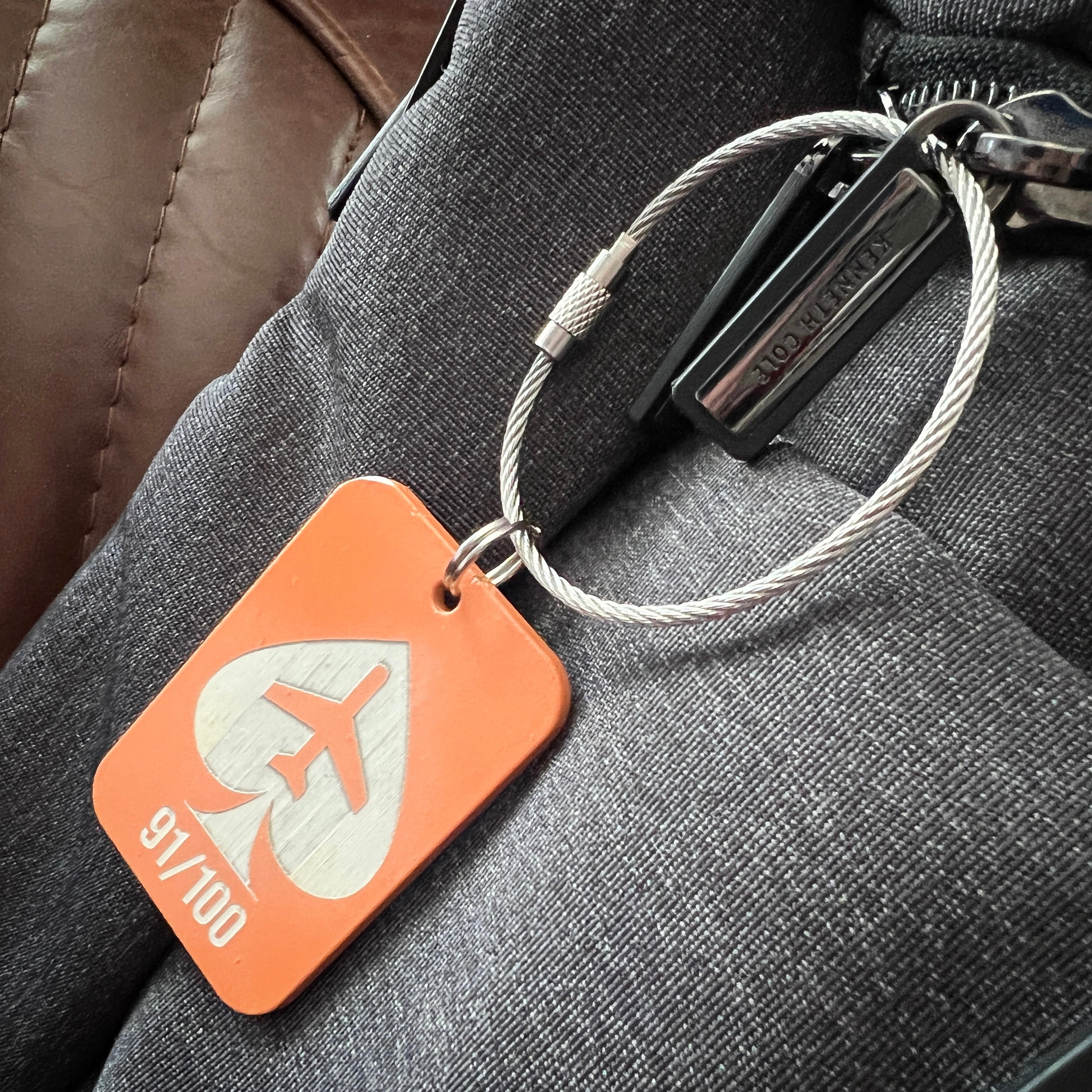 Bag Tag, Hangar Orange – Jetsetter Playing Cards